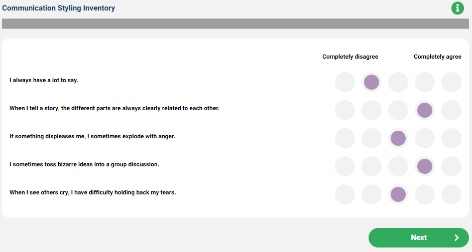 Tests | Communication Styles Inventory